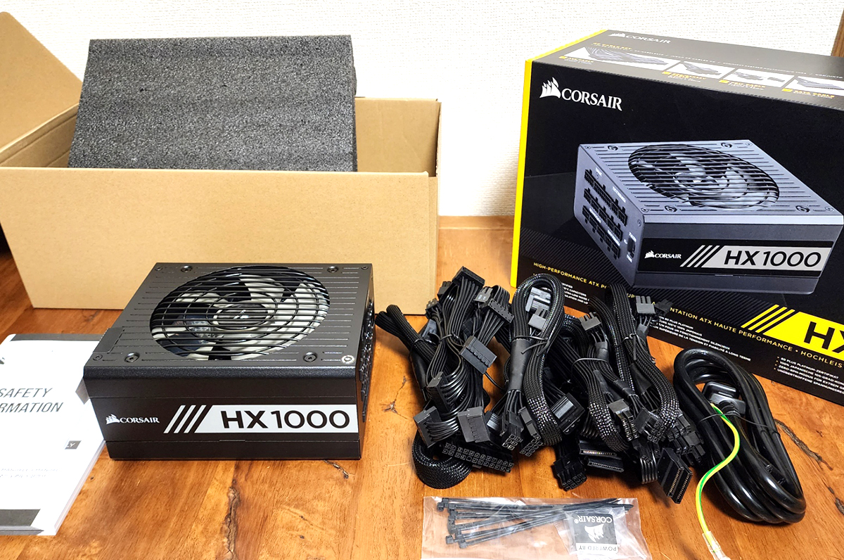 Corsair HX1000 CP-9020139-JP 購入 | ️ YonNabe Games ️